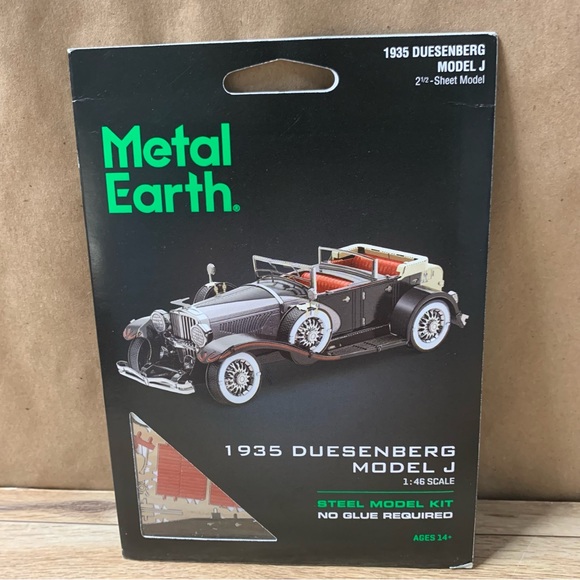 Games | New Metal Earth 1935 Duesenberg Model J Car Steel Model Kit ...